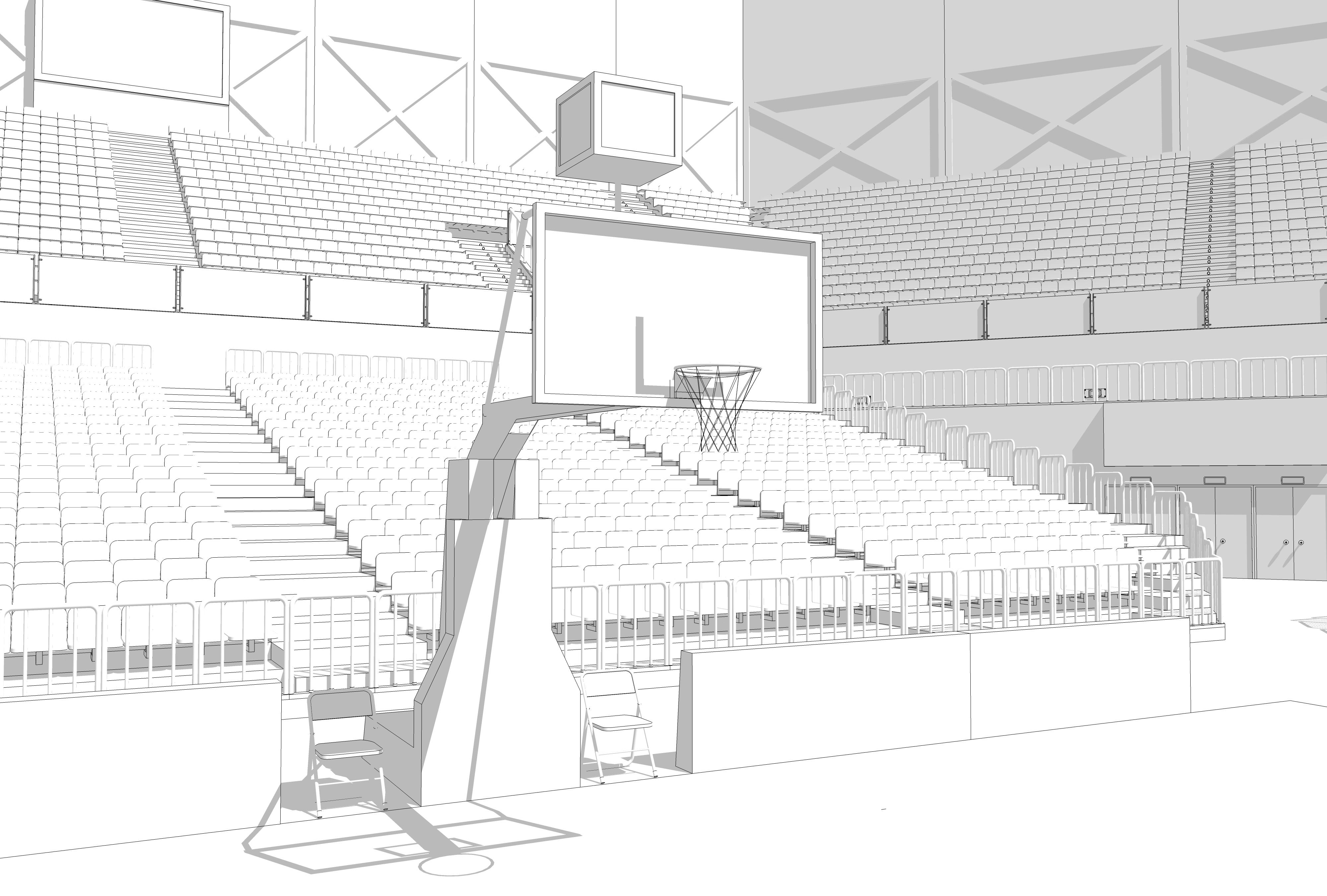 Professional Basketball Stadium