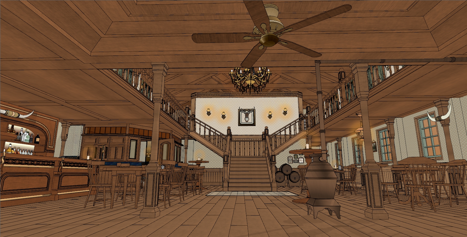 19th Century Salon & Club - Western Salon